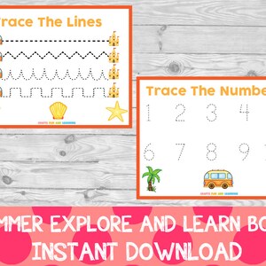 My Summer Explore and Learn Book PDF Version, Tot School and Preschool ...