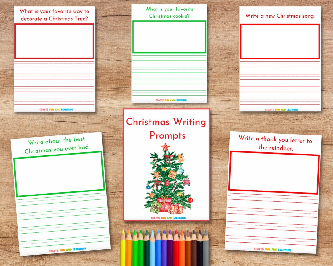 Christmas Writing Prompts Set - Etsy