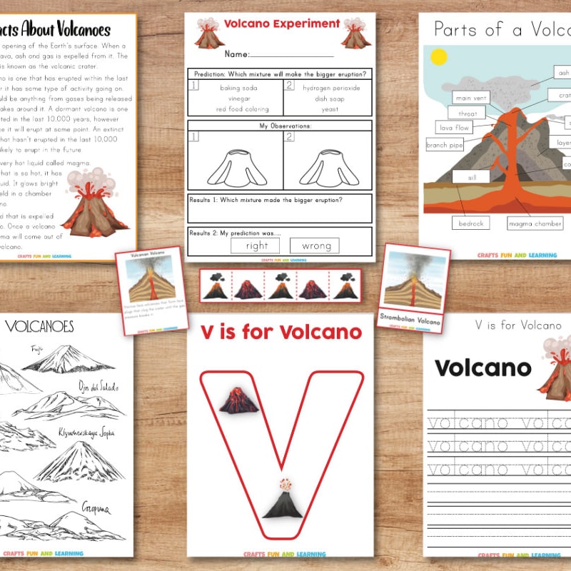 Montessori Volcano - Etsy