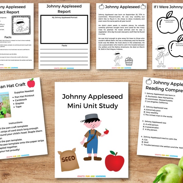 Johnny Appleseed - Etsy