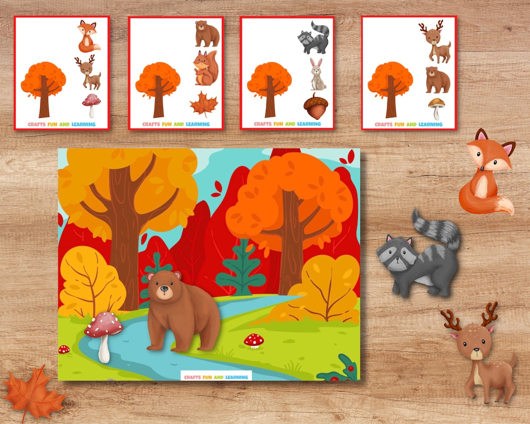 Animals in My Forest Game - Etsy
