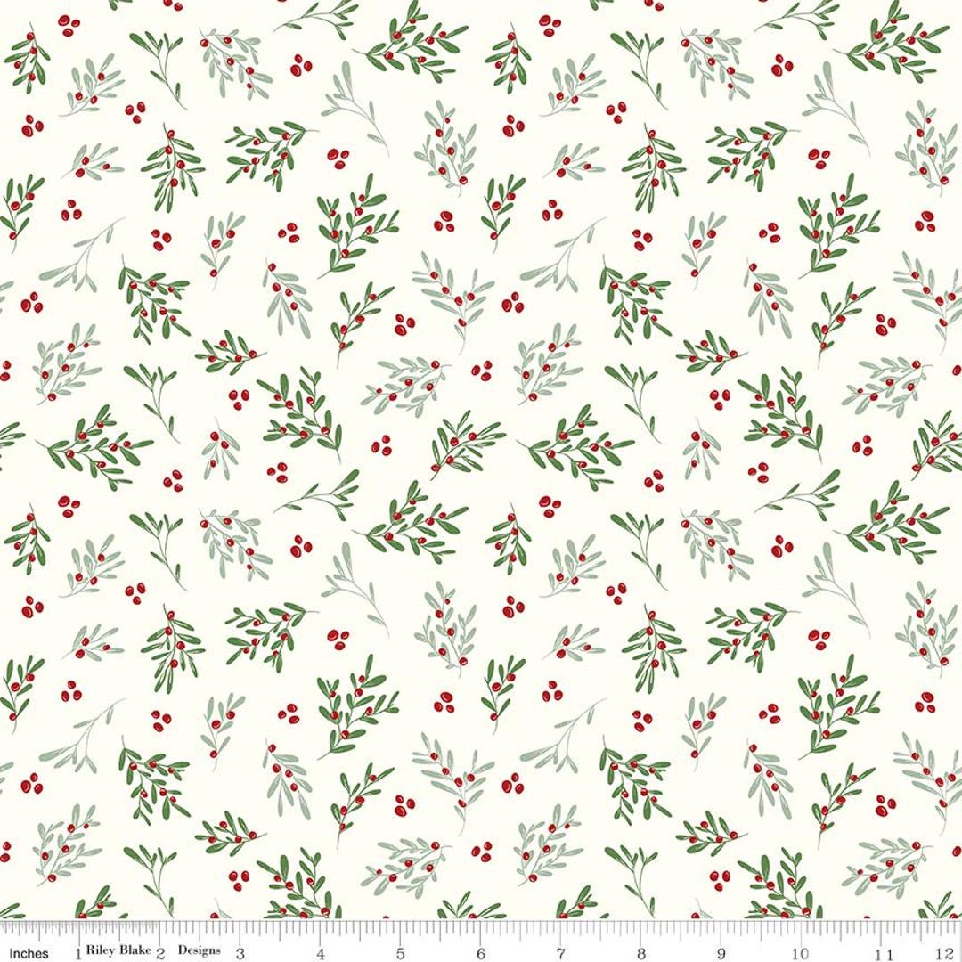 MISTLETOE & HOLLY Mistletoe Cream Christmas Beverly Mccullough 100% ...