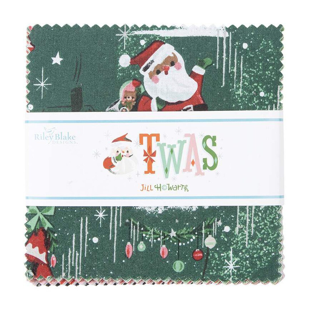 TWAS 5" Stacker Charm Pack - Christmas - Jill Howarth - Cotton Quilting ...