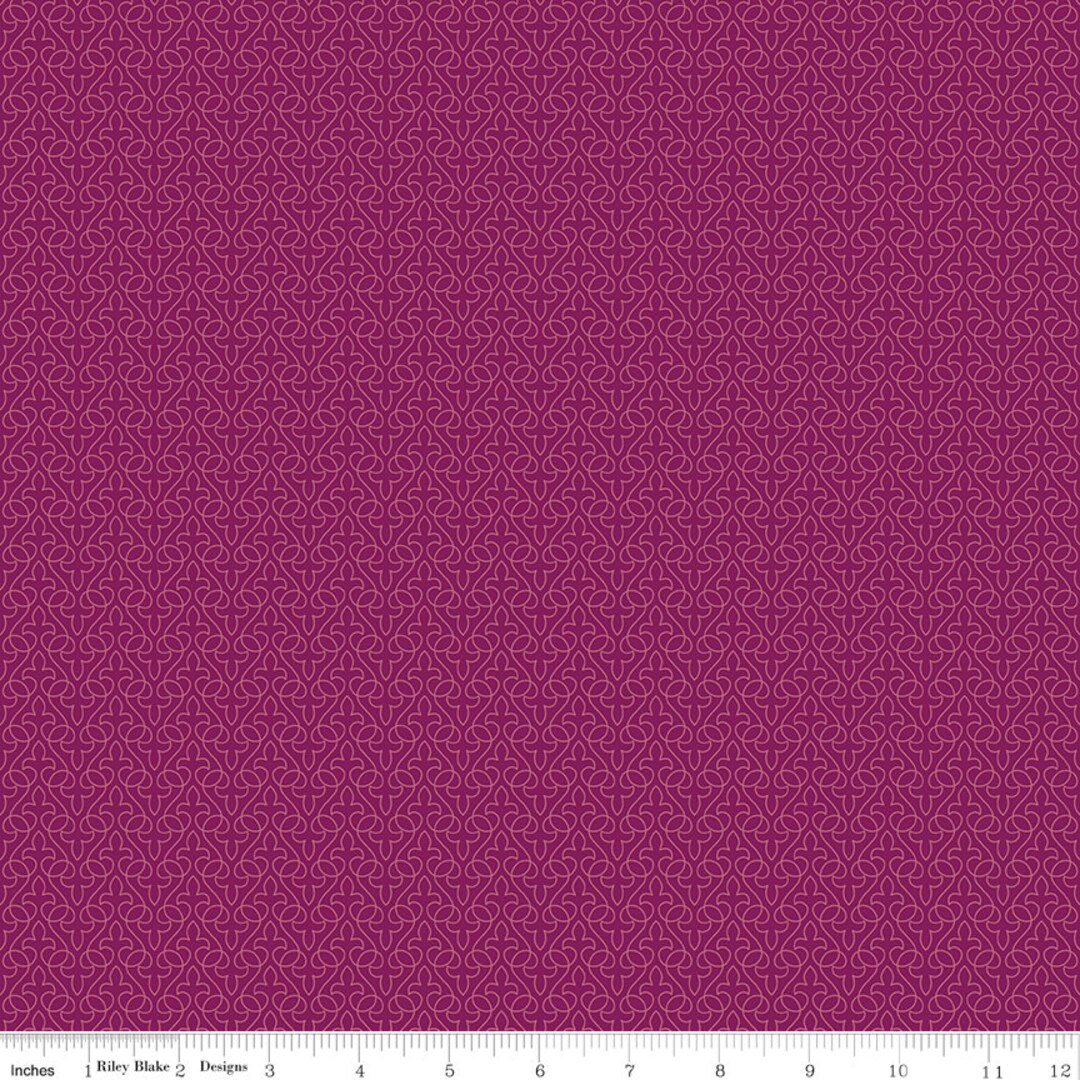 LITTLE WITCH Lace Magenta Jennifer Long Halloween 100% Cotton Quilting ...