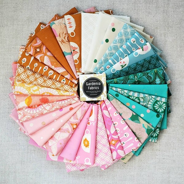 Fabric Ruby Star Camellia Society - Etsy