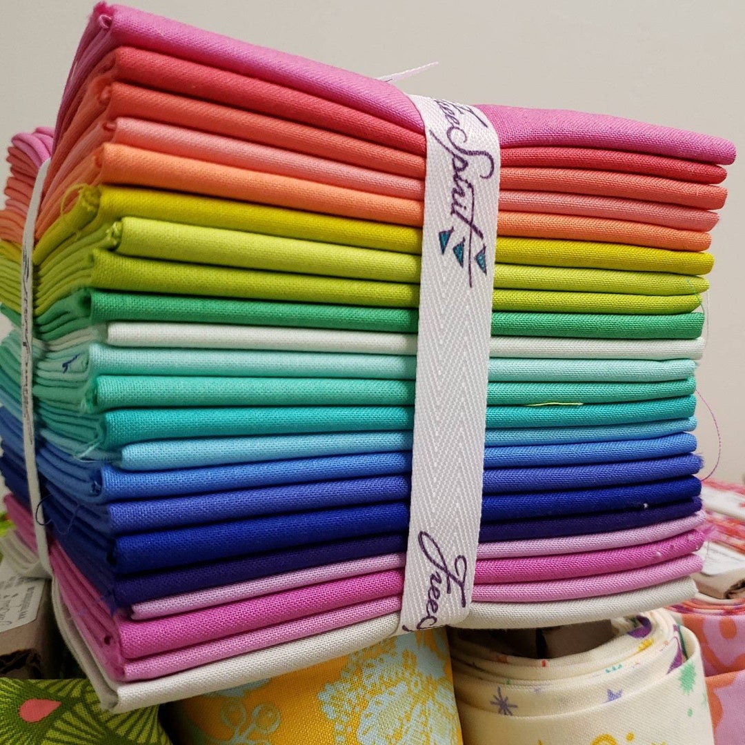 Tula Pink SOLIDS 22 Fat Quarter Bundle 100% Cotton Quilting Fabric ...