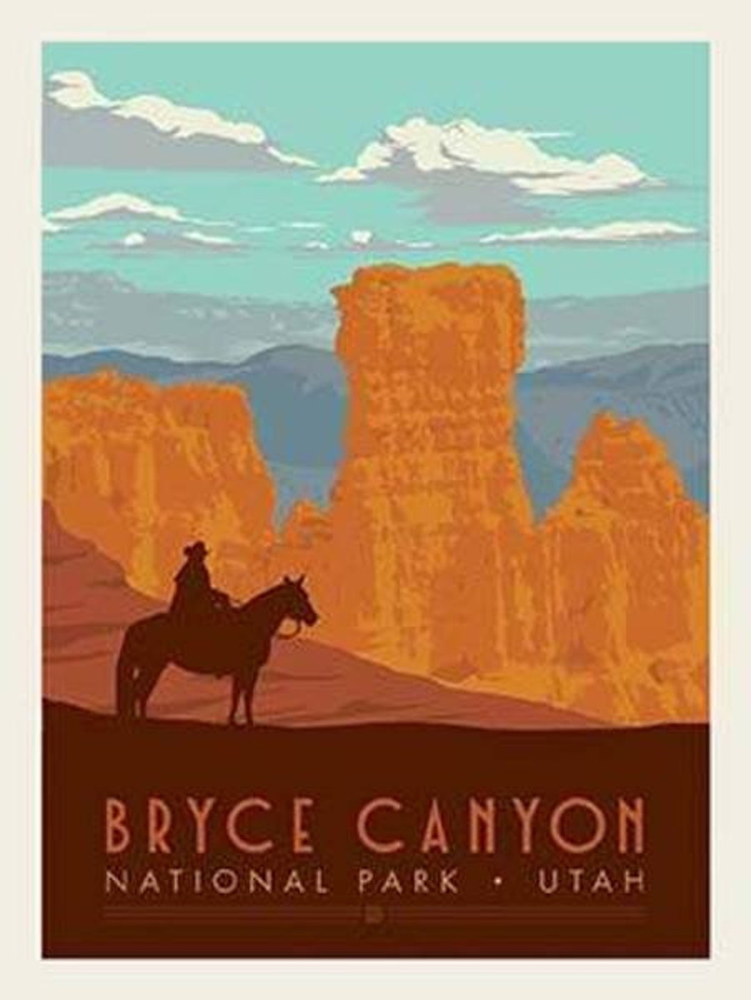 NATIONAL PARKS - Bryce Canyon Utah - Poster Panel - 36" X 42" - Cotton ...