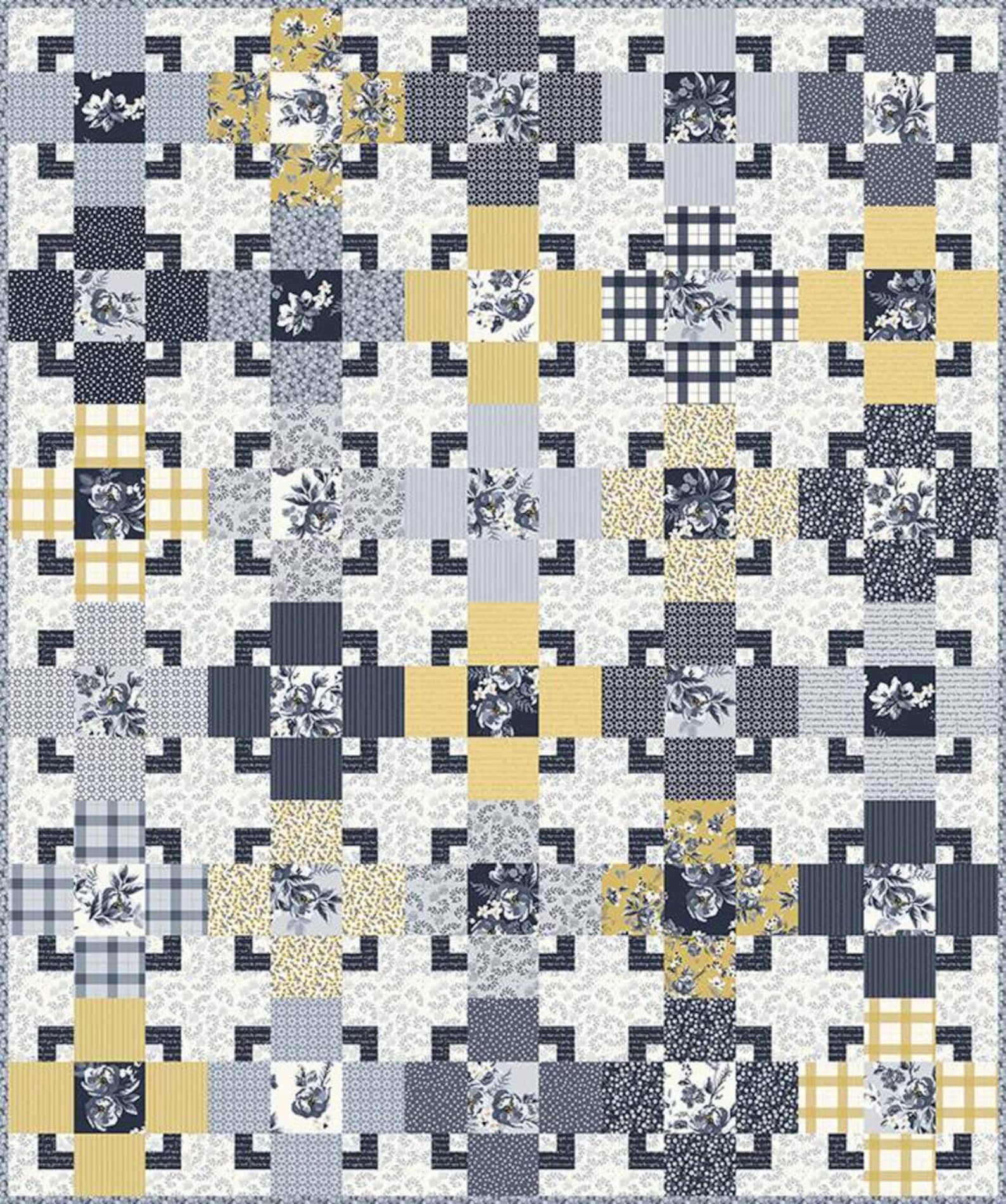 TRIXIE Quilt Kit Boxed Kit Gingham Foundry My Minds - Etsy