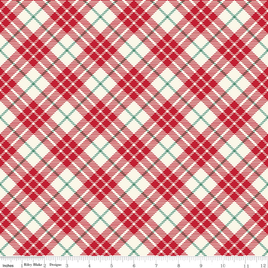 OLD FASHIONED CHRISTMAS Christmas Tartan Plaid Red Christmas My Minds ...