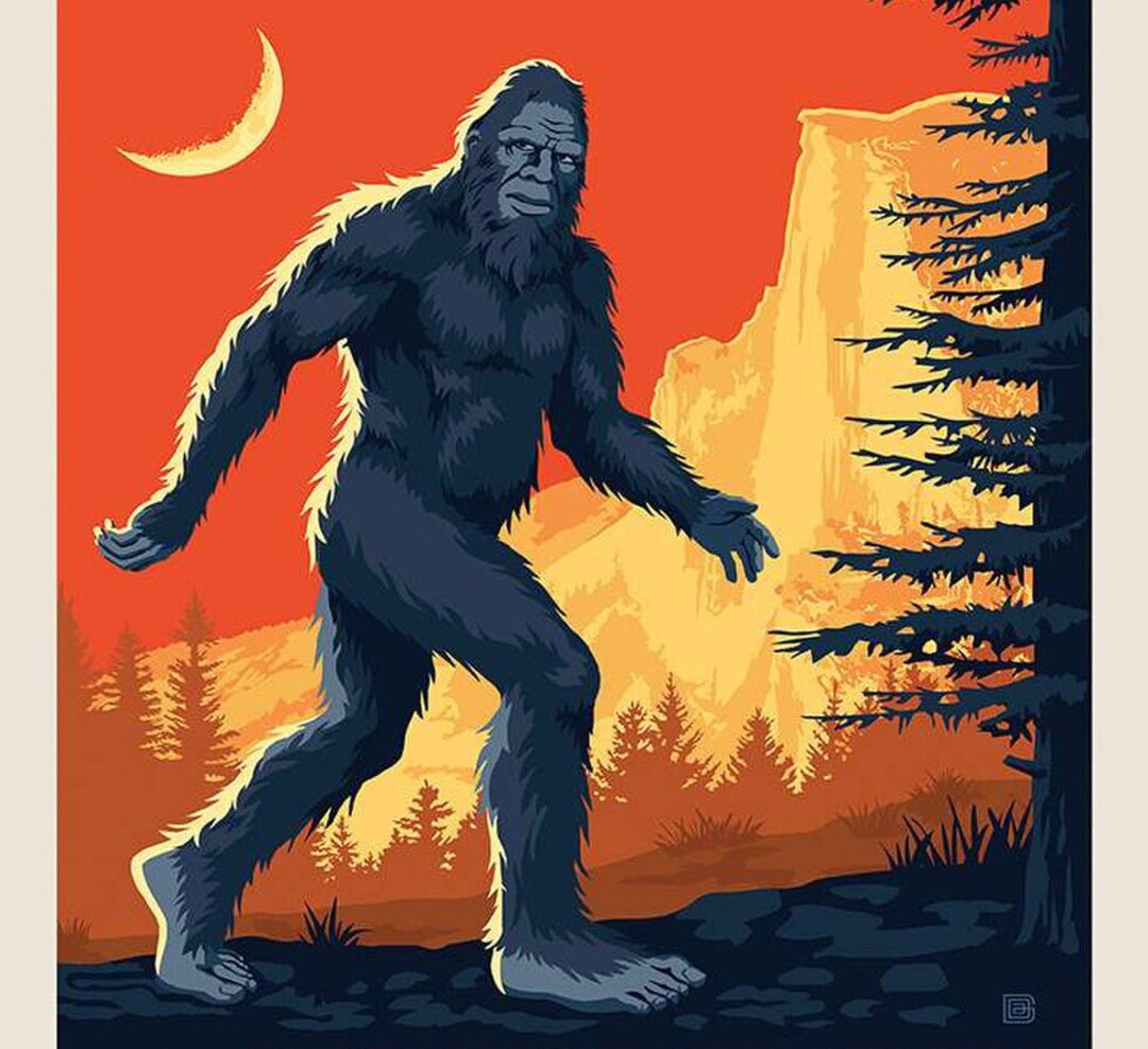 LEGENDS of the NATIONAL PARKS - Bigfoot - Fabric Panel - 36" X 42 ...