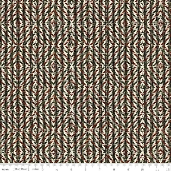 PINEWOOD ACRES Cream Diamond Penny Rose Studio 100% | Etsy