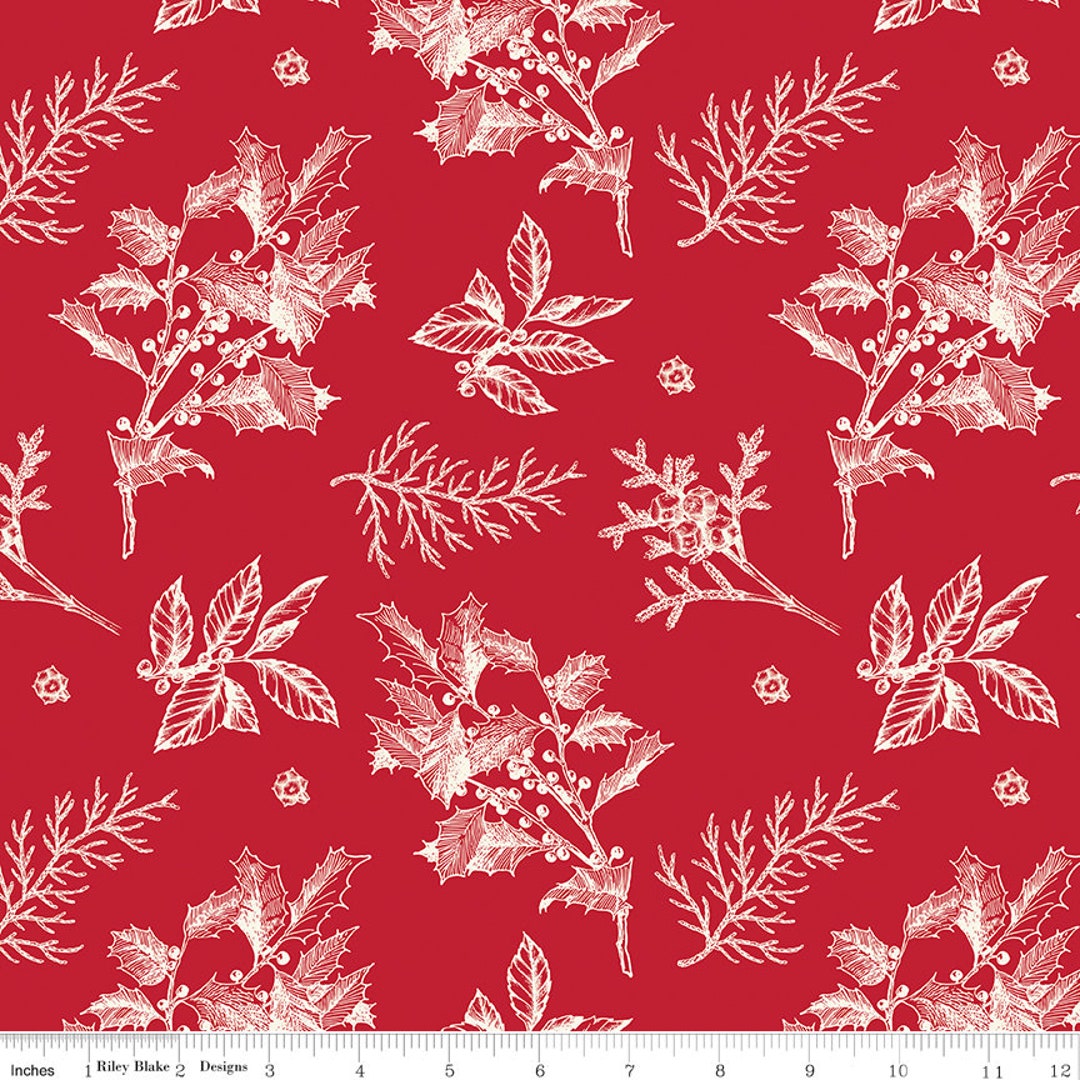 OLD FASHIONED CHRISTMAS - Sprigs - Red - Christmas - My Minds Eye - 100 ...