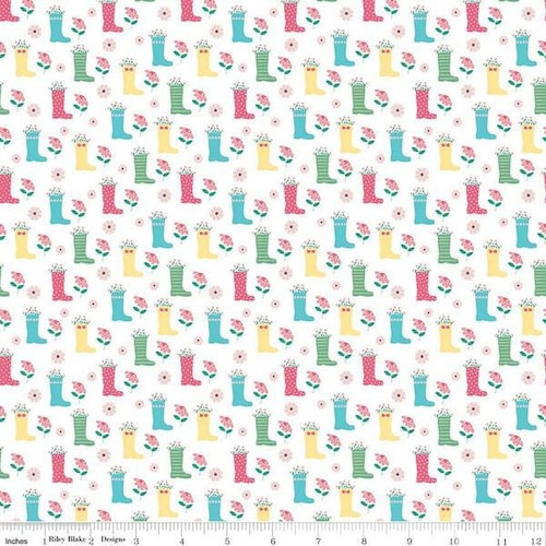 SALE Singing in the Rain Daisy Fields Waterfall Riley Blake - Etsy