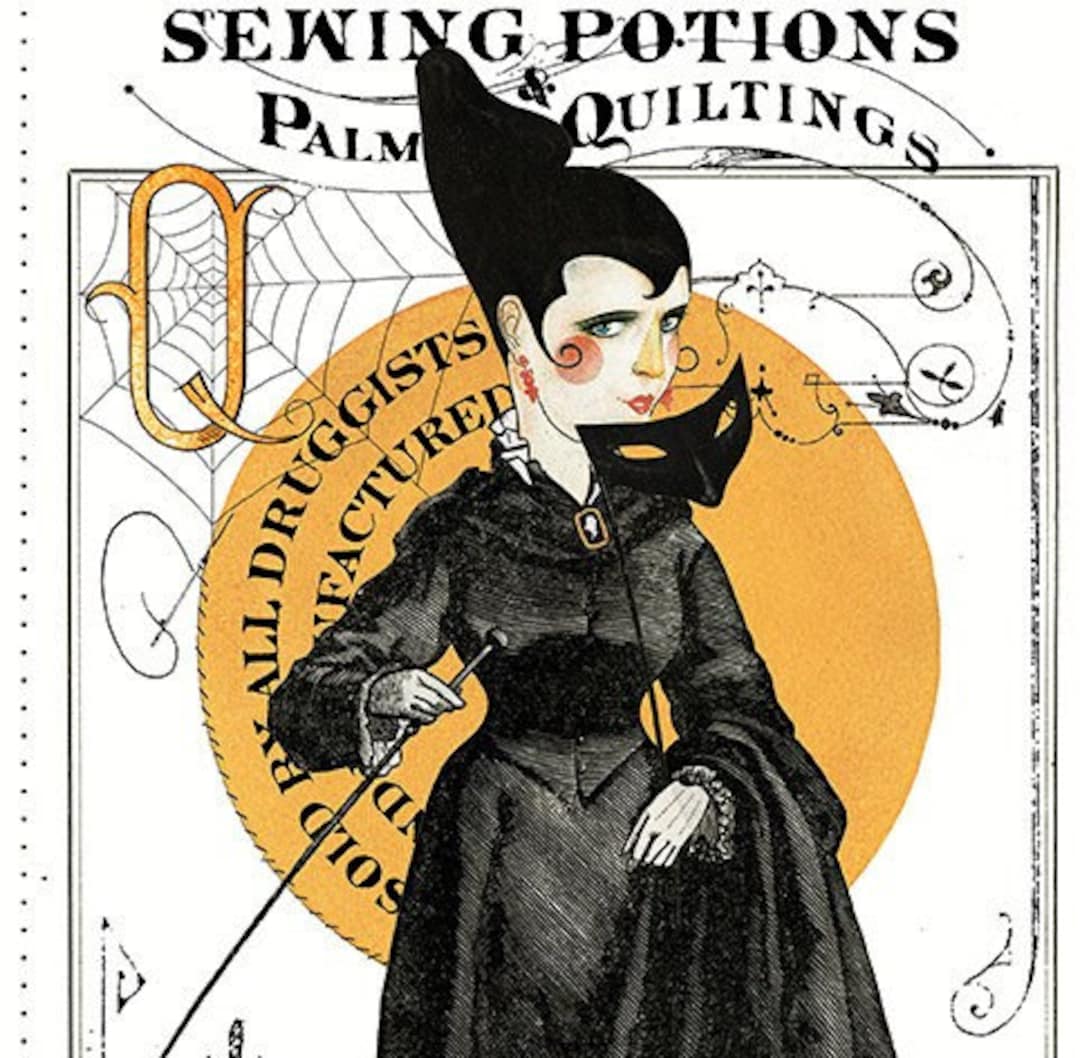 QUEEN of WE'EN Main Panel Halloween - J Wecker Frisch - Cotton Quilting ...