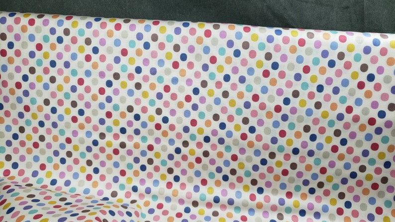 Tilda Plum Dot Dove Multi Polka Dots New 100% Cotton Quilting Fabric ...
