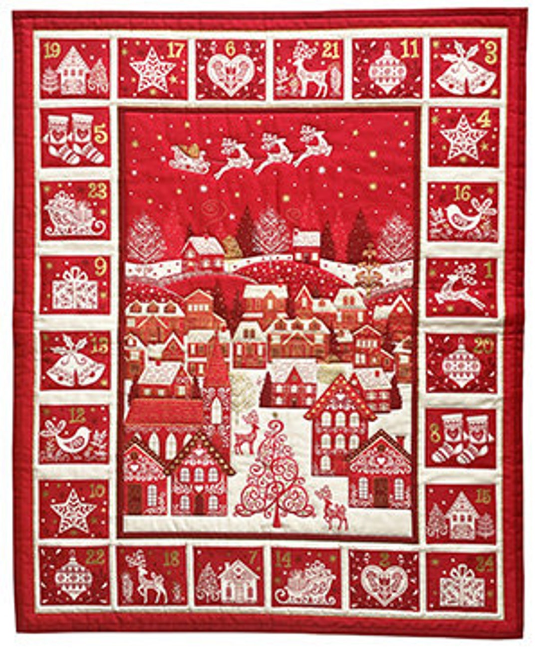 SCANDI 2022 Advent Calendar Panel - Multi - Christmas - Makower UK ...