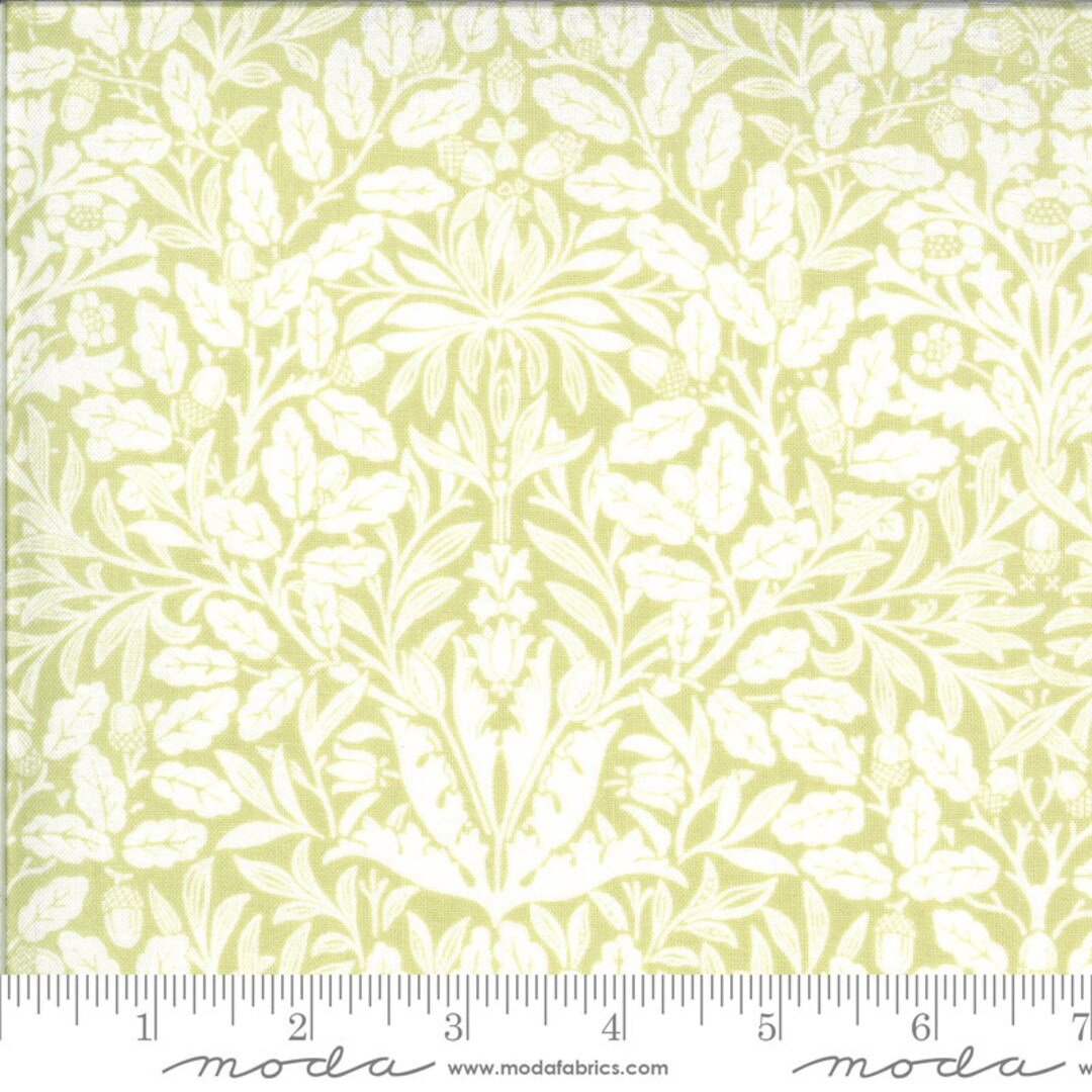 DOVER - Acorn Damask Willow Green - Brenda Riddle - 100% Cotton ...