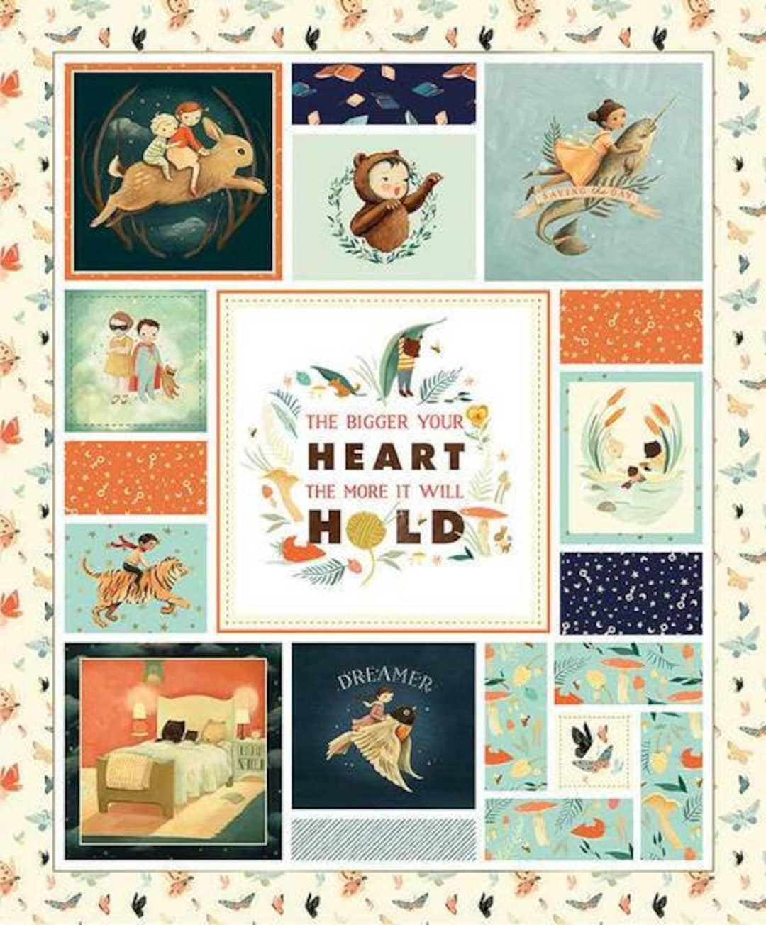 DREAM WORLD Fabric Panel Emily Winfield Martin 35" X 42" - 100% Cotton ...
