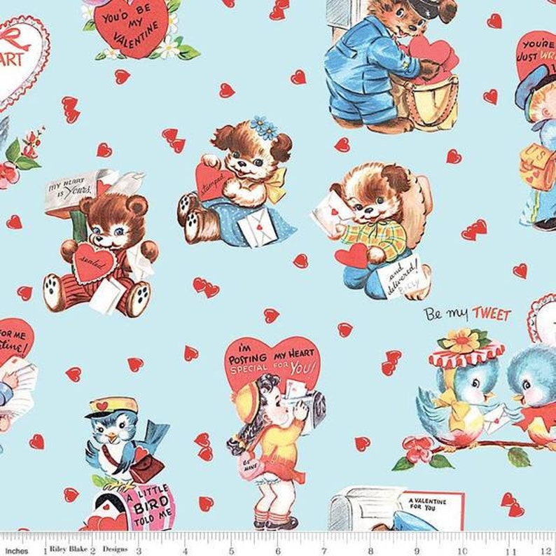 LOVE LETTERS Love Letters Main Aqua Valentine's Day | Etsy