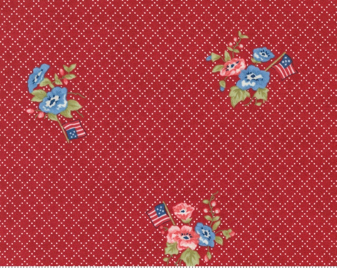 BELLE ISLE Main Floral Navy Minick & Simpson - 100% Cotton Quilting ...