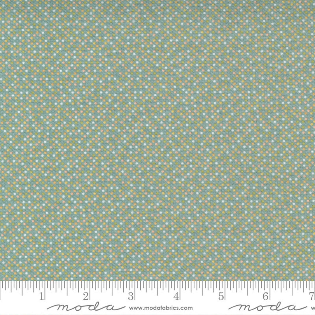 COZY UP Pin Dots Bluegrass Corey Yoder - 100% Cotton Quilting Fabric ...