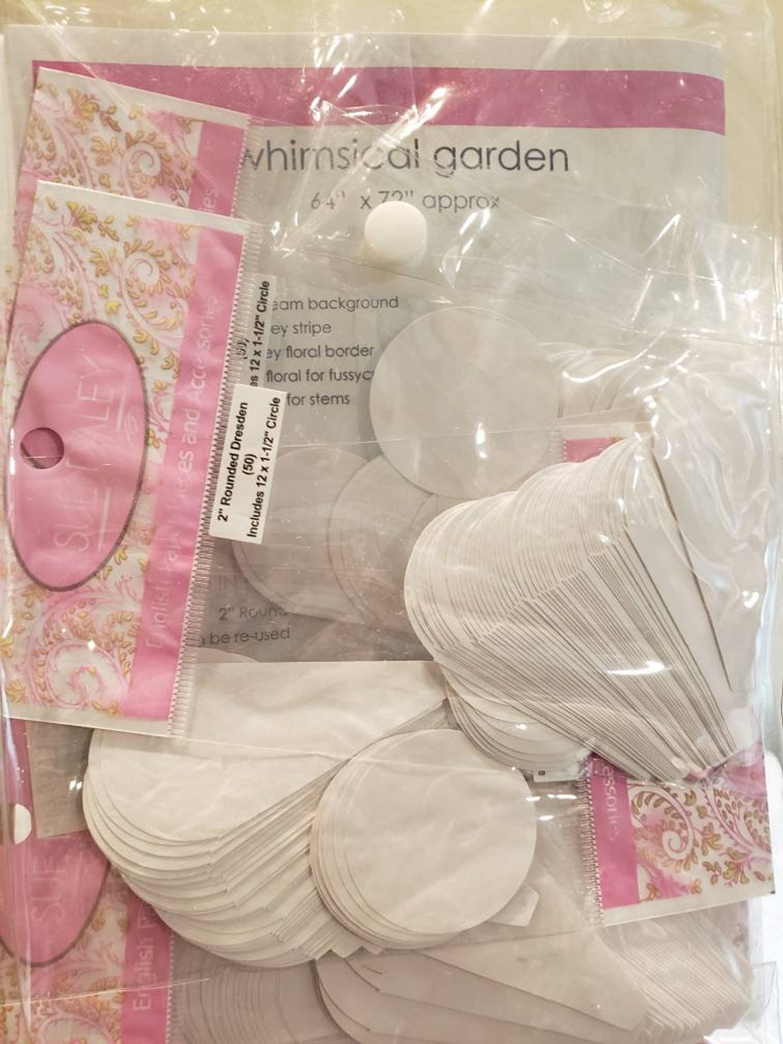 WHIMSICAL GARDEN Sue Daley Quilt Pattern Paper Piecing | Etsy