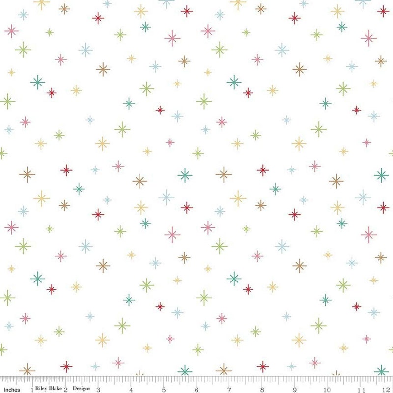 Moda White Sparkle Fabric - Etsy