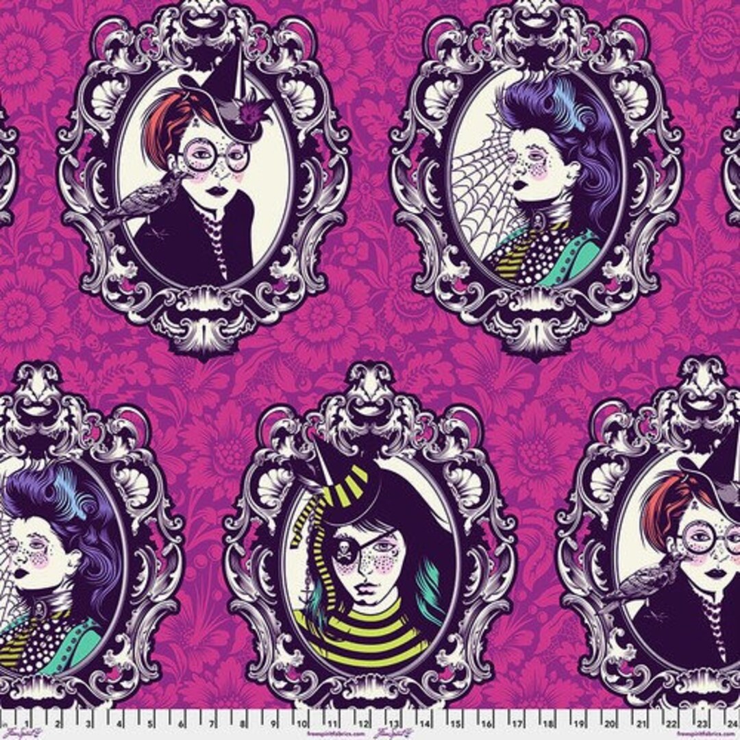 NIGHTSHADE - Deja Vu - Coven - Oleander - Tula Pink - 100% Cotton ...