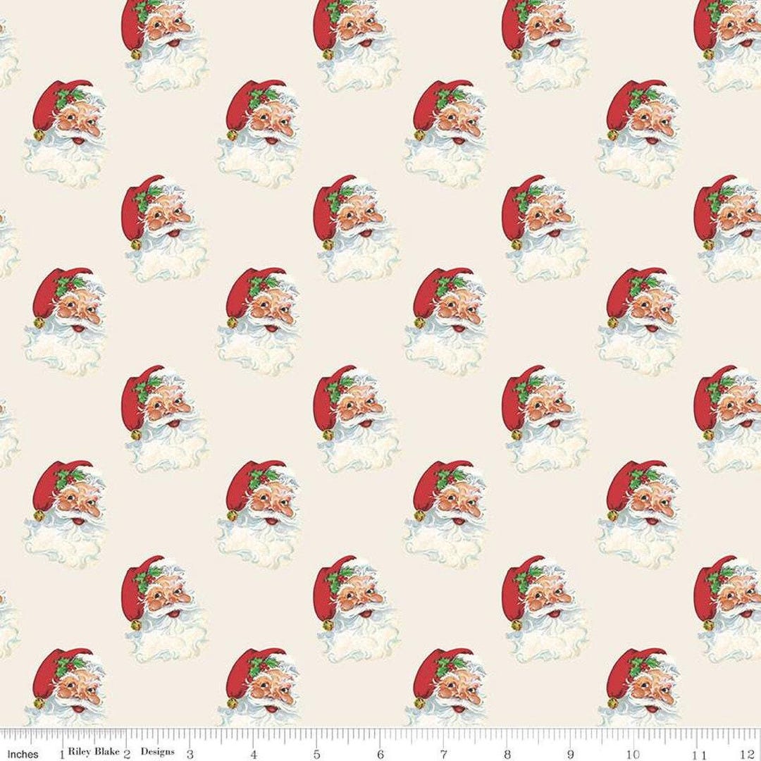 DECEMBER SANTA Cream - Christmas Santa - Vintage Santa Christmas ...