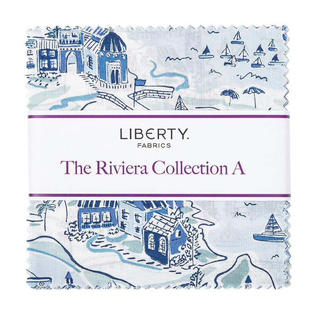 RIVIERA COLLECTION A - 5" Charm Pack - Liberty of London - 100% Cotton ...