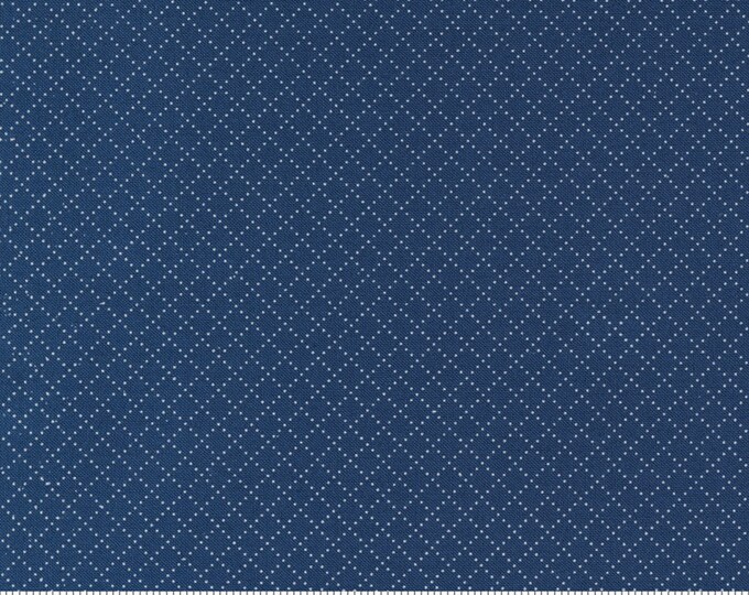BELLE ISLE Lattice Navy Minick & Simpson - 100% Cotton Quilting Fabric ...