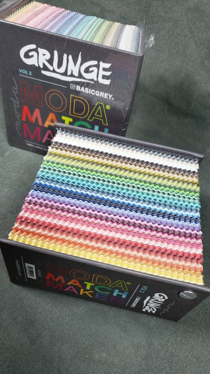 GRUNGE Basic Grey Color Swatch Card Deck by Moda | Etsy