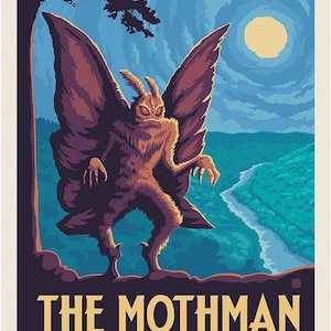 LEGENDS of the NATIONAL PARKS Mothman - 36" X 42" - Cotton Quilting ...