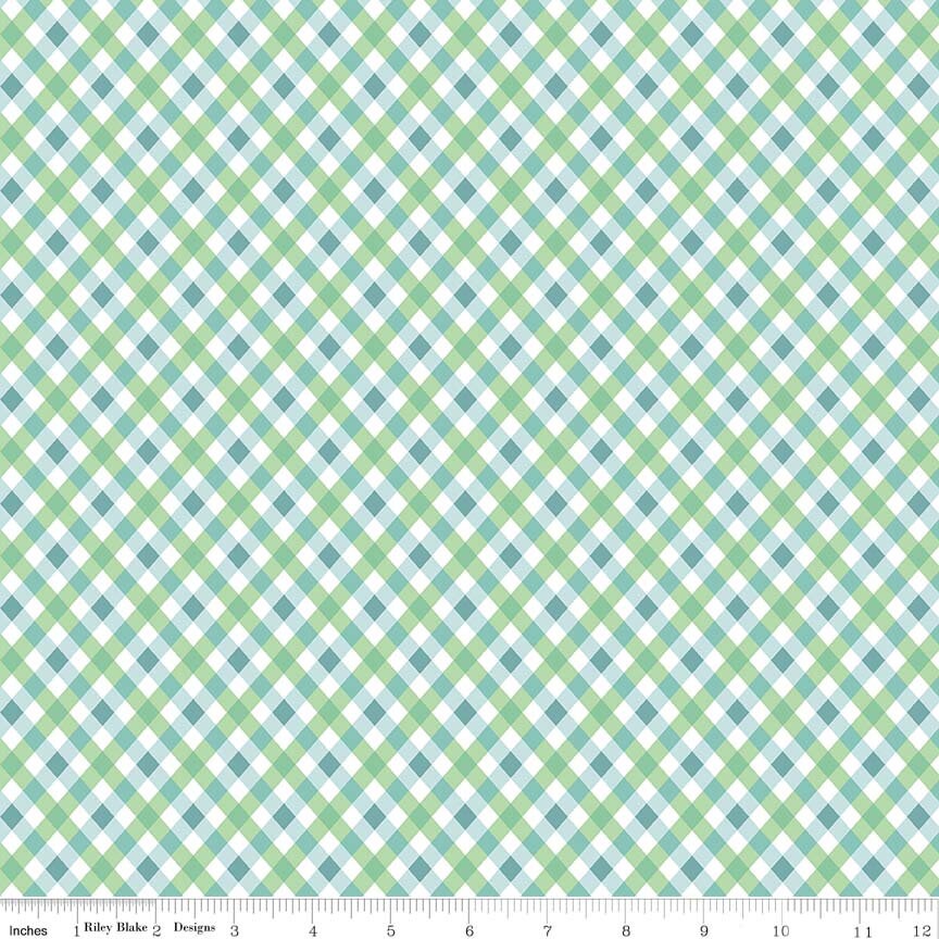 Perfect Party Green Birthday Plaid Lindsay Wilkes of Cottage | Etsy