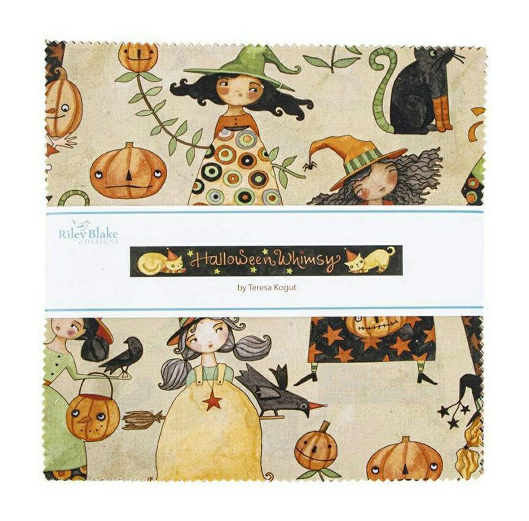 HALLOWEEN WHIMSY 10" Layer Cake Stacker - Teresa Kogut - Halloween ...