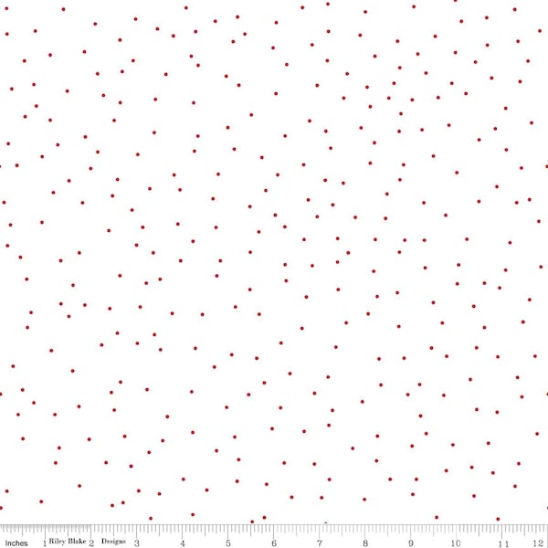 Red Dot Fabric - Etsy