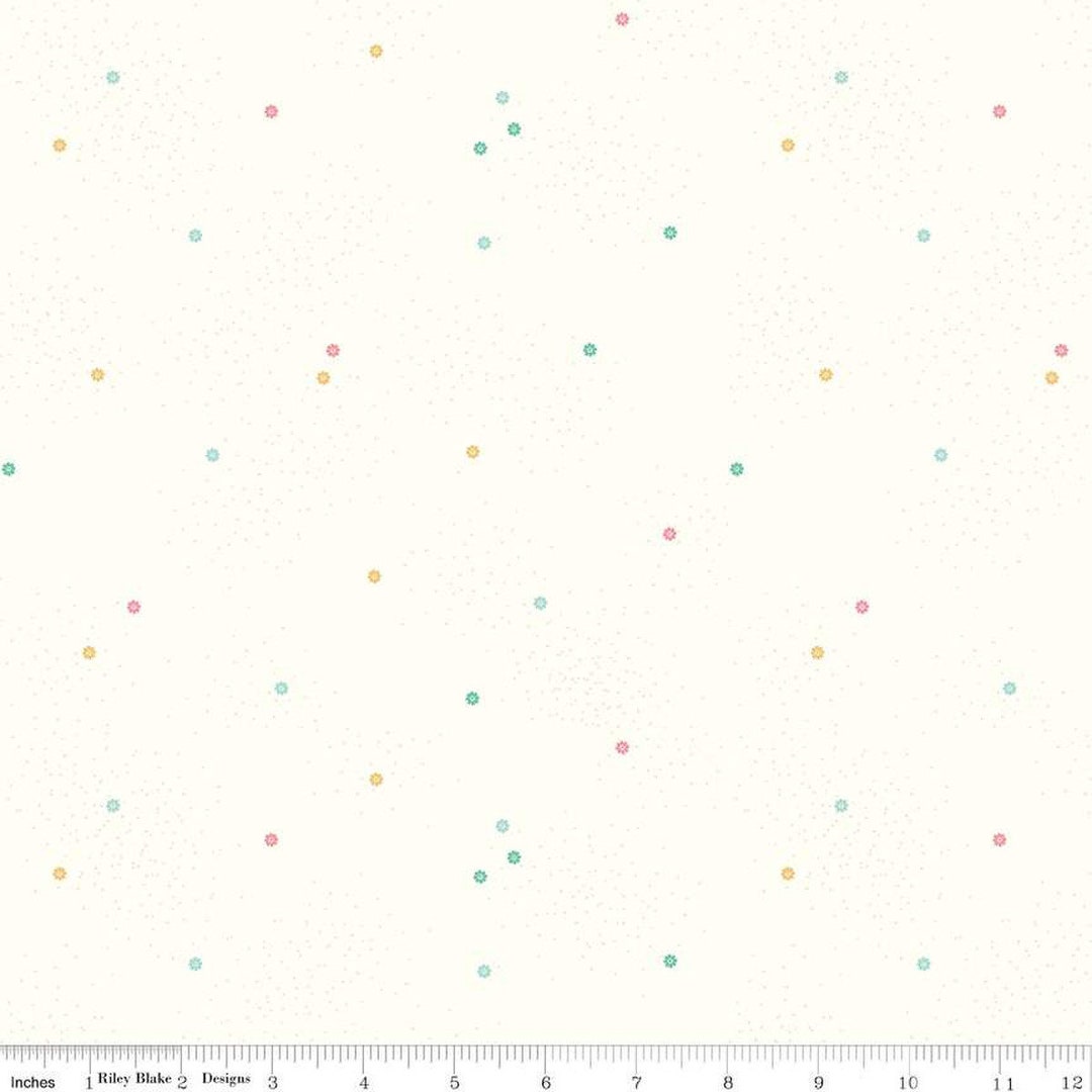 DAINTY DAISY Cloud Vintage Pastels Beverly Mccullough 100% Cotton ...