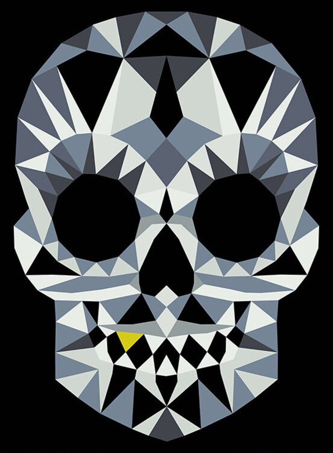 THE WATCHER Skull Panel Dark - Black - 24" X 42" Fabric Panel - Libs ...