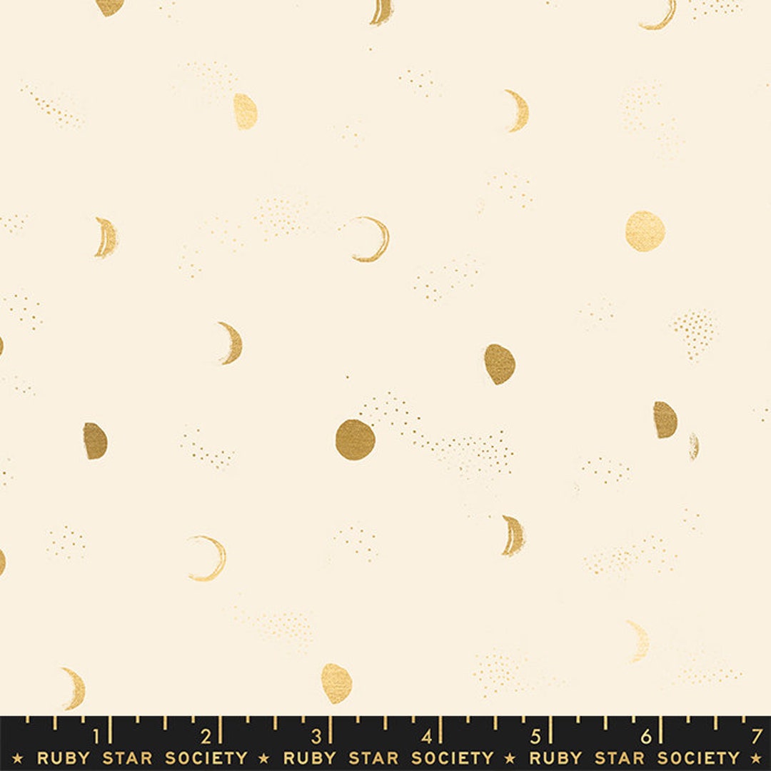 FIREFLY - Moon Phase - Buttercream - Gold Metallic - Sarah Watts - Ruby ...