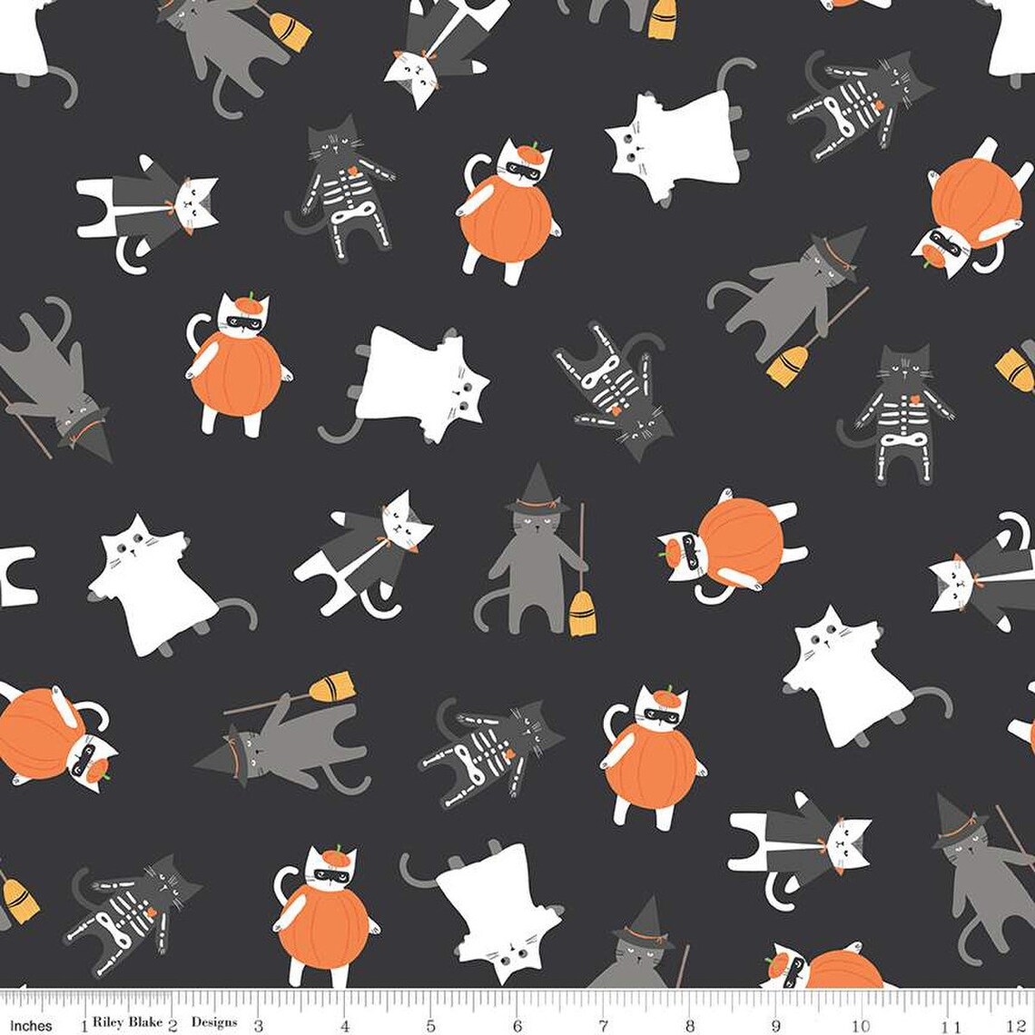 HEY BOOTIFUL - Main - Charcoal - Halloween - My Minds Eye - 100% Cotton ...