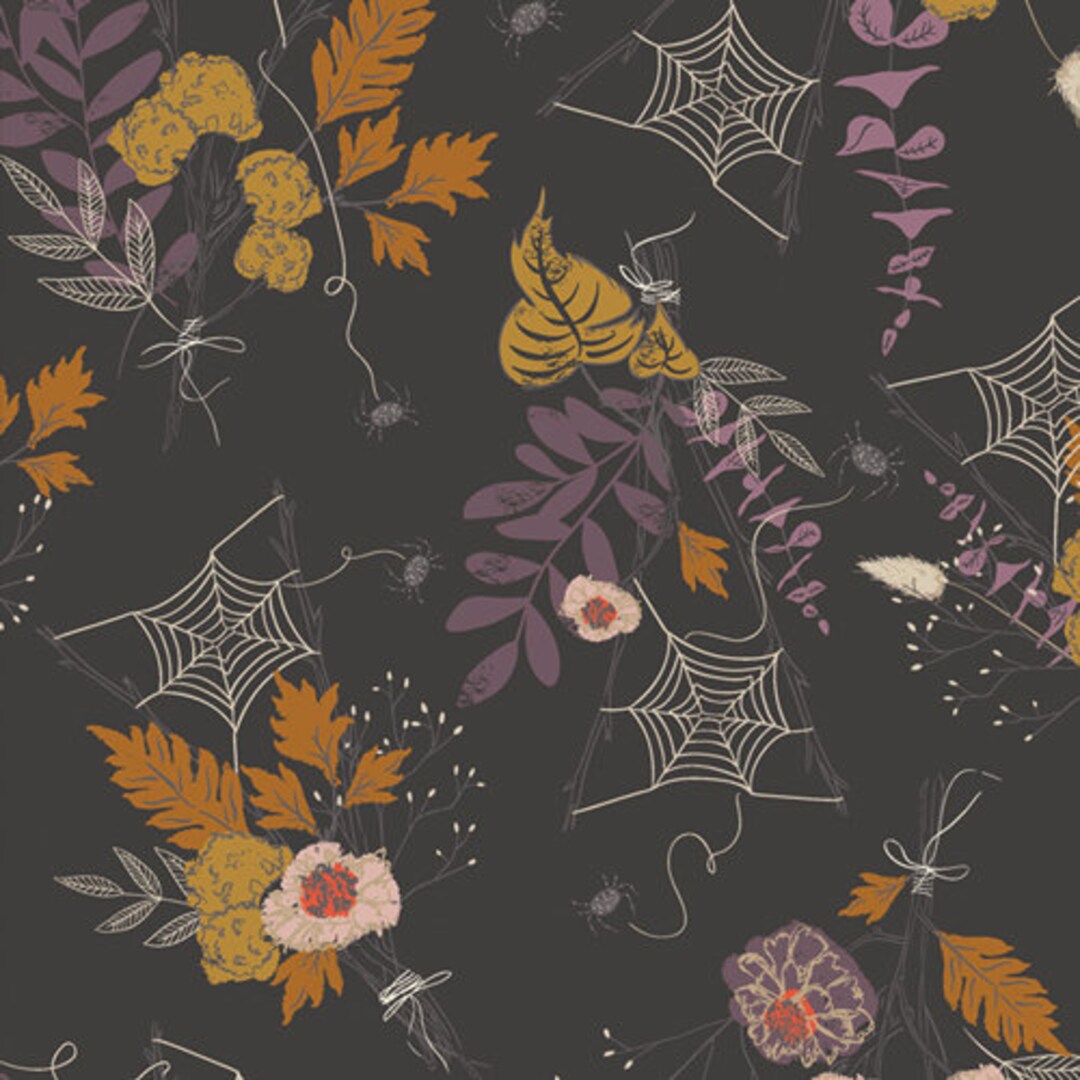 SPOOKY N SWEETER Cast A Spell Halloween Art Gallery Fabrics 205 thread ...