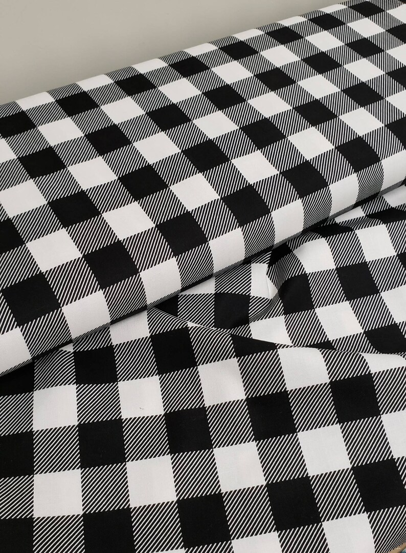 MODERN FARMHOUSE Black Buffalo Plaid Check Simple Simon | Etsy