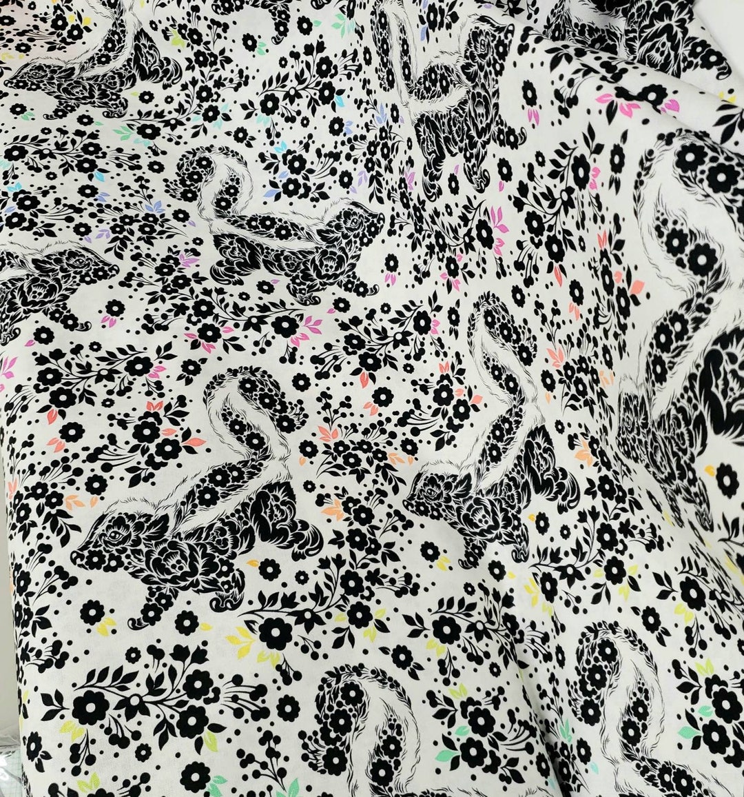 LINEWORK Lil' Stinker Paper Tula Pink 100% Cotton Quilting Fabric ...