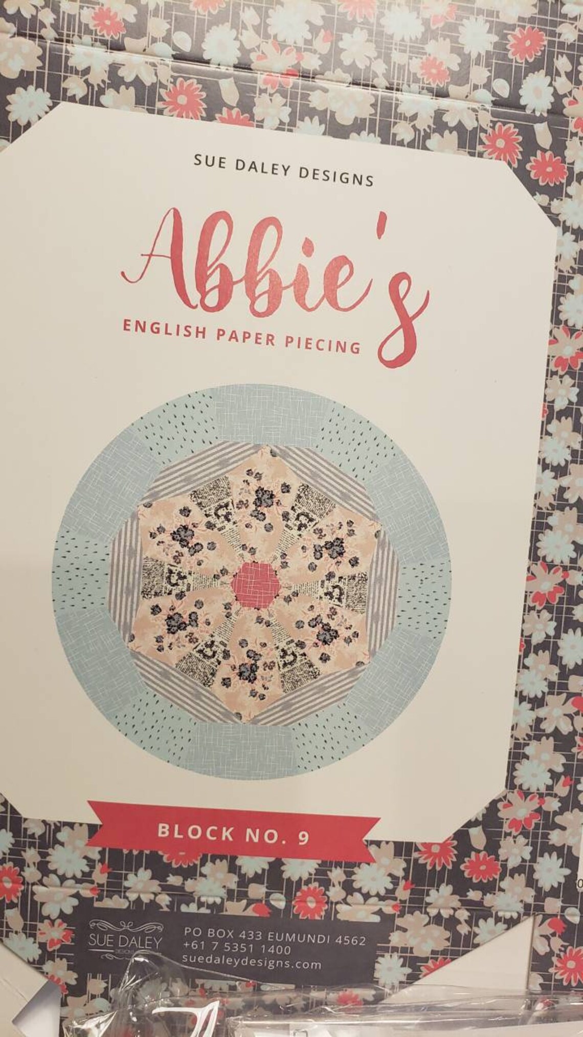 Sue Daley Abbie Number 9 pack EPP quilt pattern paper | Etsy