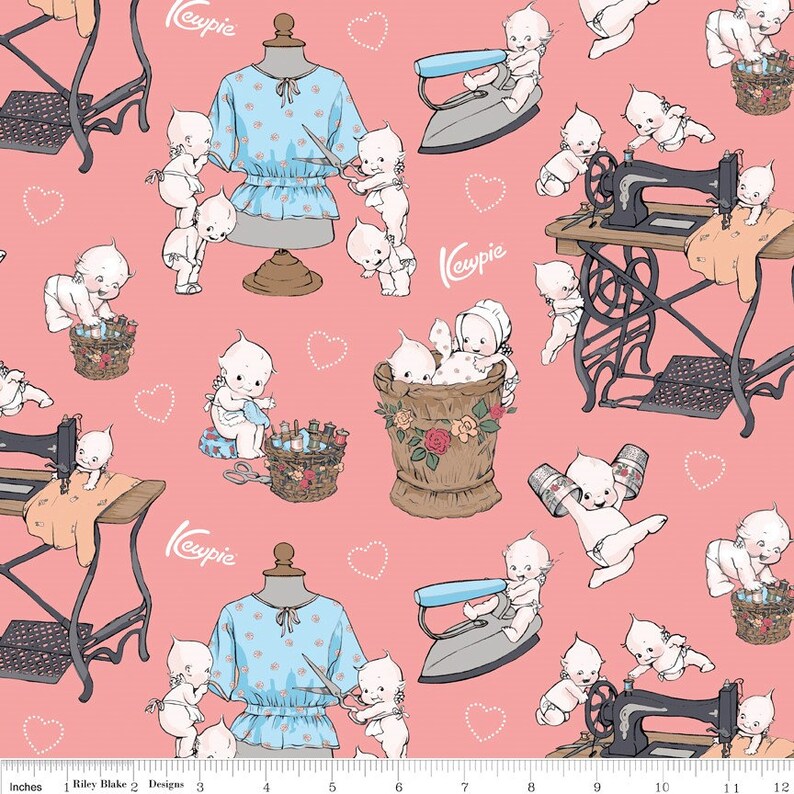 SEW KEWPIE Kewpie Main Coral Riley Blake Designs 100% - Etsy