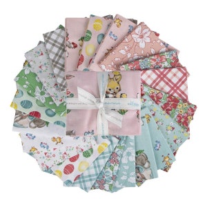 EASTER PARADE 21 Fat Quarter Bundle - Vintage Animals - Spring ...