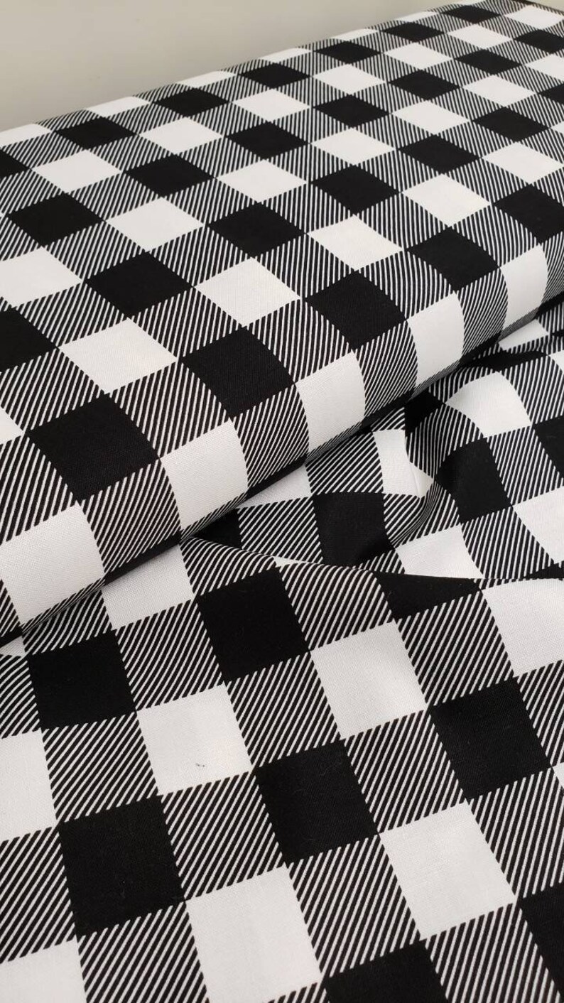 MODERN FARMHOUSE Black Buffalo Plaid Check Simple Simon - Etsy