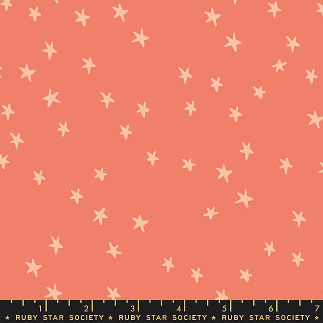 STARRY Papaya Alexia Abegg Ruby Star Society 100% Cotton Quilting ...