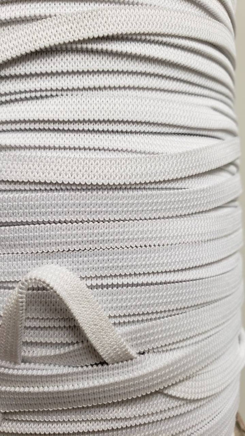 1/4 KNIT Elastic White Poly/elastic Use With Masks - Etsy