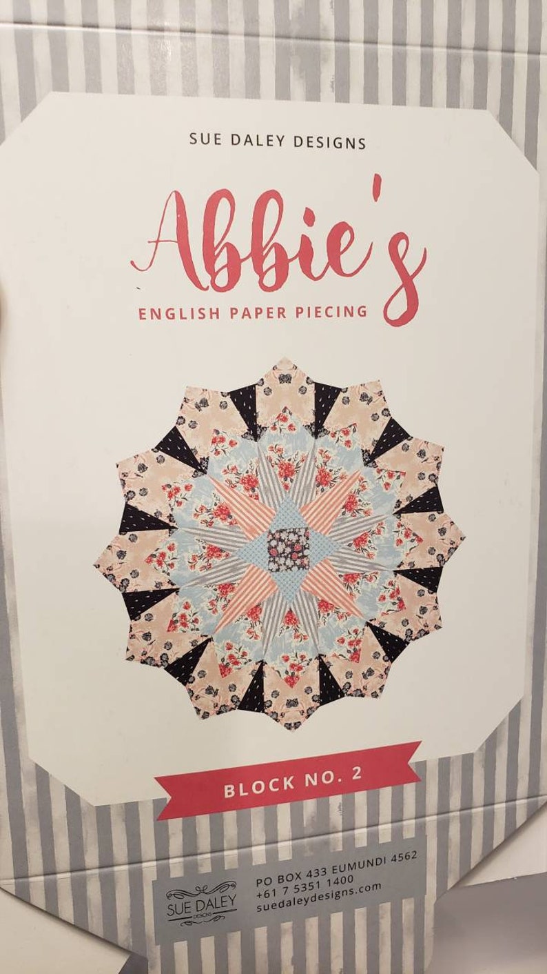Sue Daley Abbie Number 2 Pack EPP Quilt Pattern - Paper Piecing Design ...
